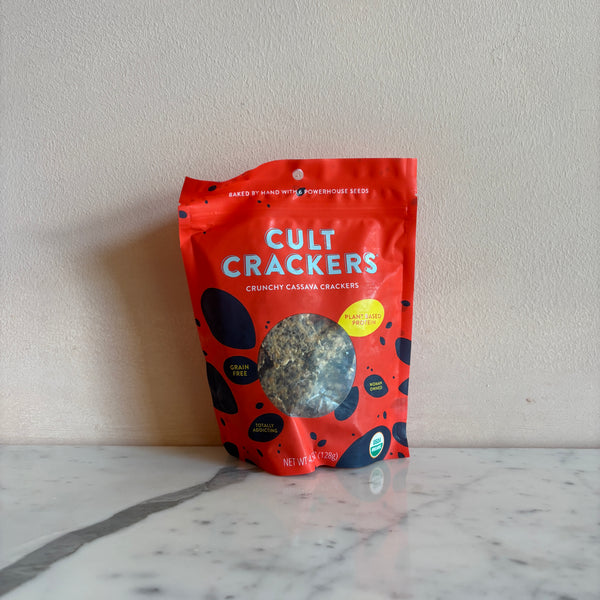 Cult Crackers Crunchy Cassava Crackers – Patron Saint